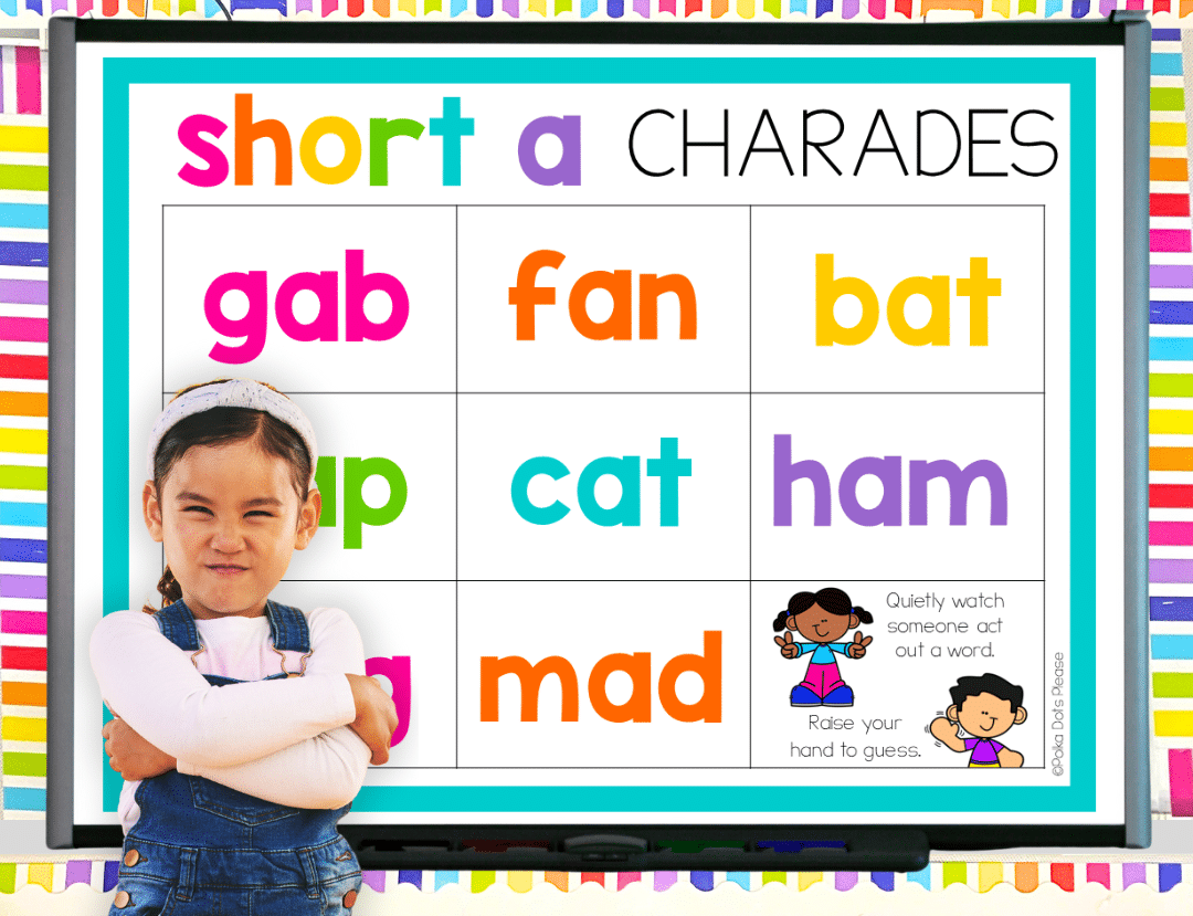 Engaging Way to Teach Phonics: Play Phonics Charades! - Polka Dots Please