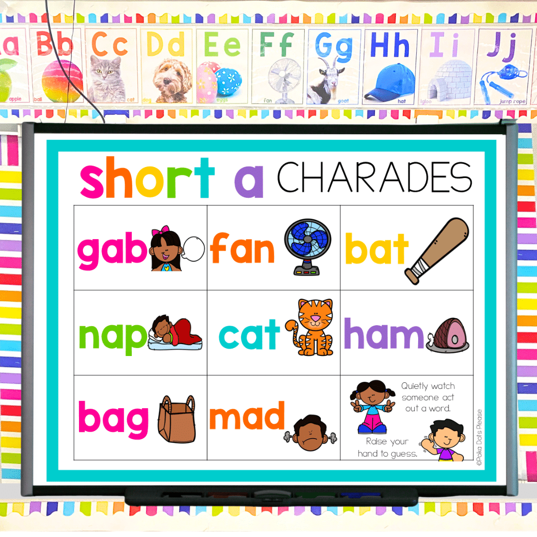 Engaging Way to Teach Phonics: Play Phonics Charades! - Polka Dots Please