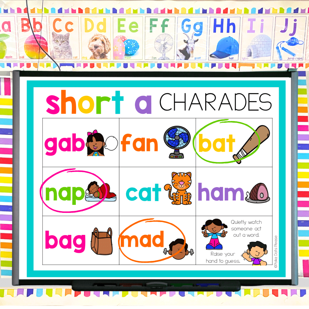 Engaging Way to Teach Phonics: Play Phonics Charades! - Polka Dots Please