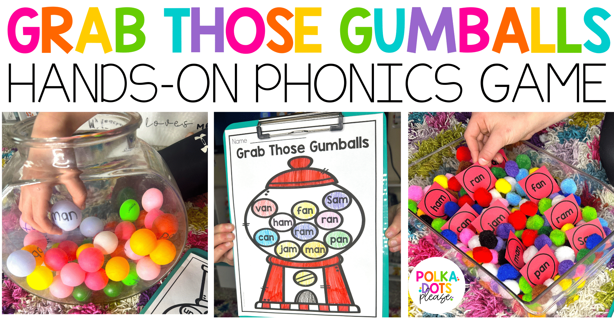 Grab Those Gumballs: Hands-on Phonics Game Your Students Will Love ...