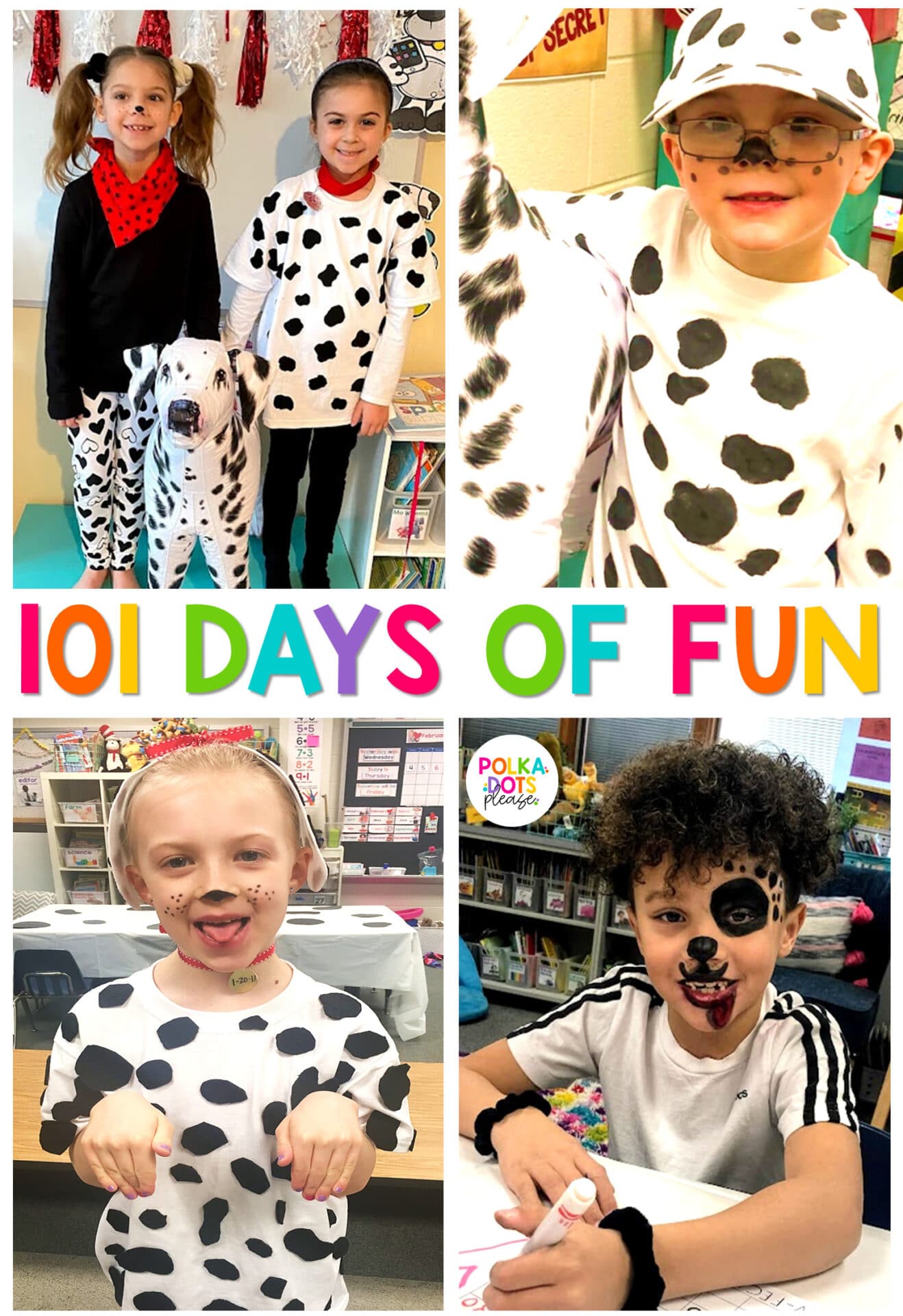 101st Day of School - Polka Dots Please