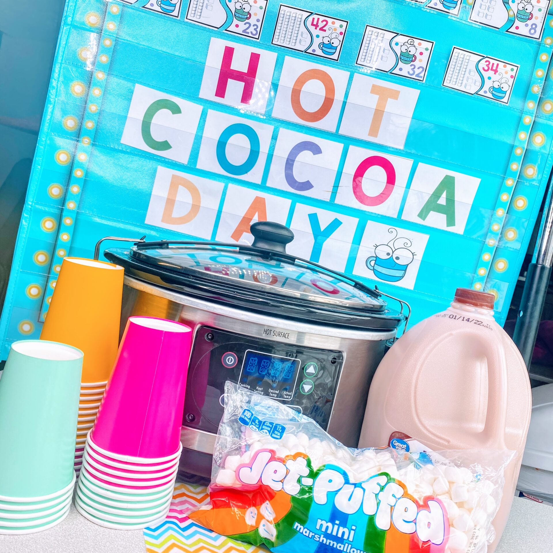 Hot Cocoa Day! Place Value Activities - Polka Dots Please