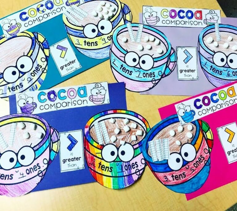Hot Cocoa Day! Place Value Activities - Polka Dots Please