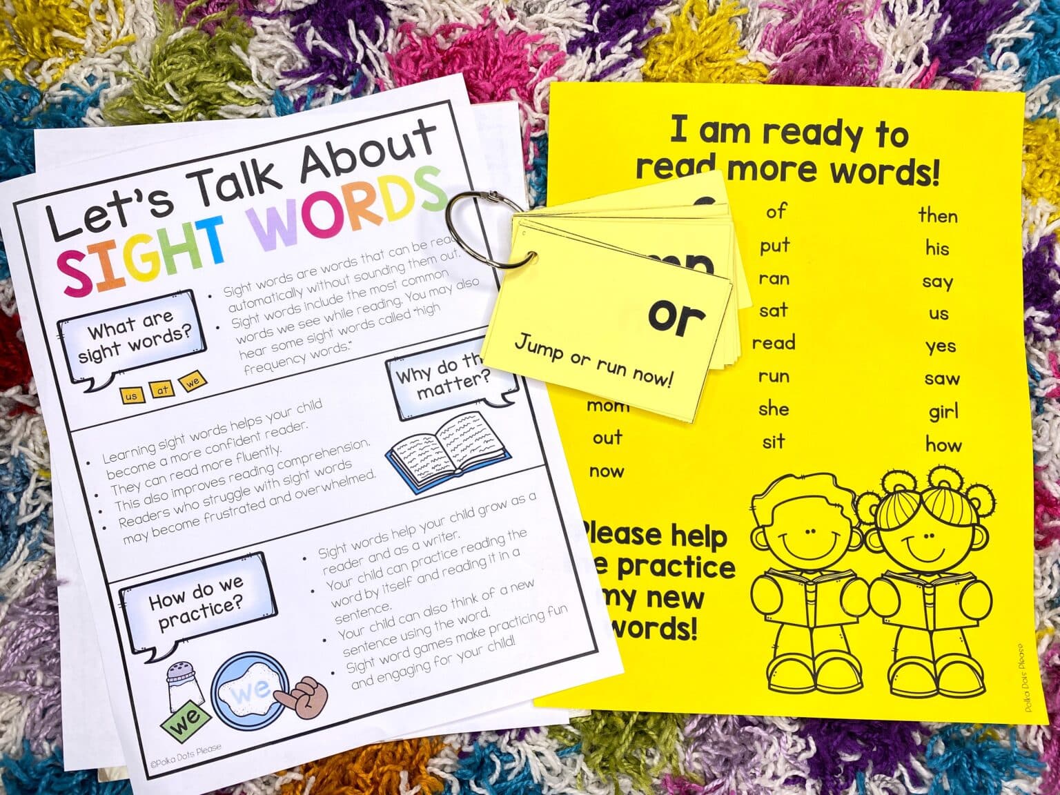Sight Word Activities for Parents - Polka Dots Please