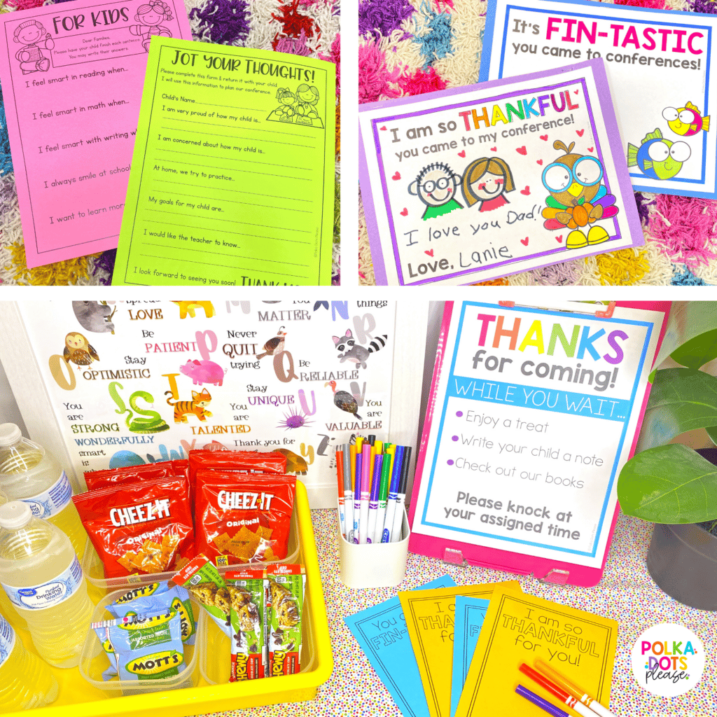 Parent-Teacher Conference Ideas - Polka Dots Please