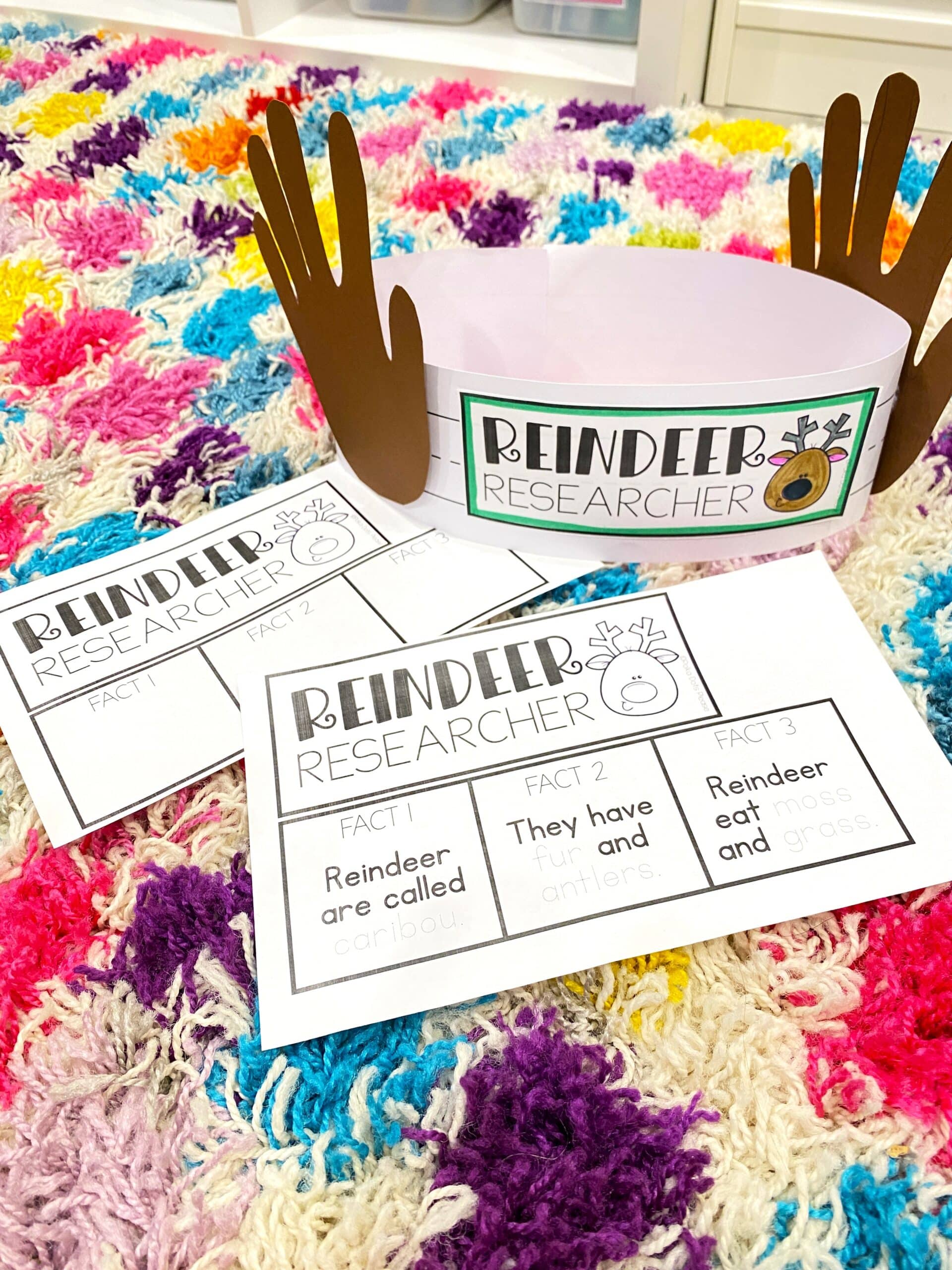 Reindeer Craft & Activities - Polka Dots Please