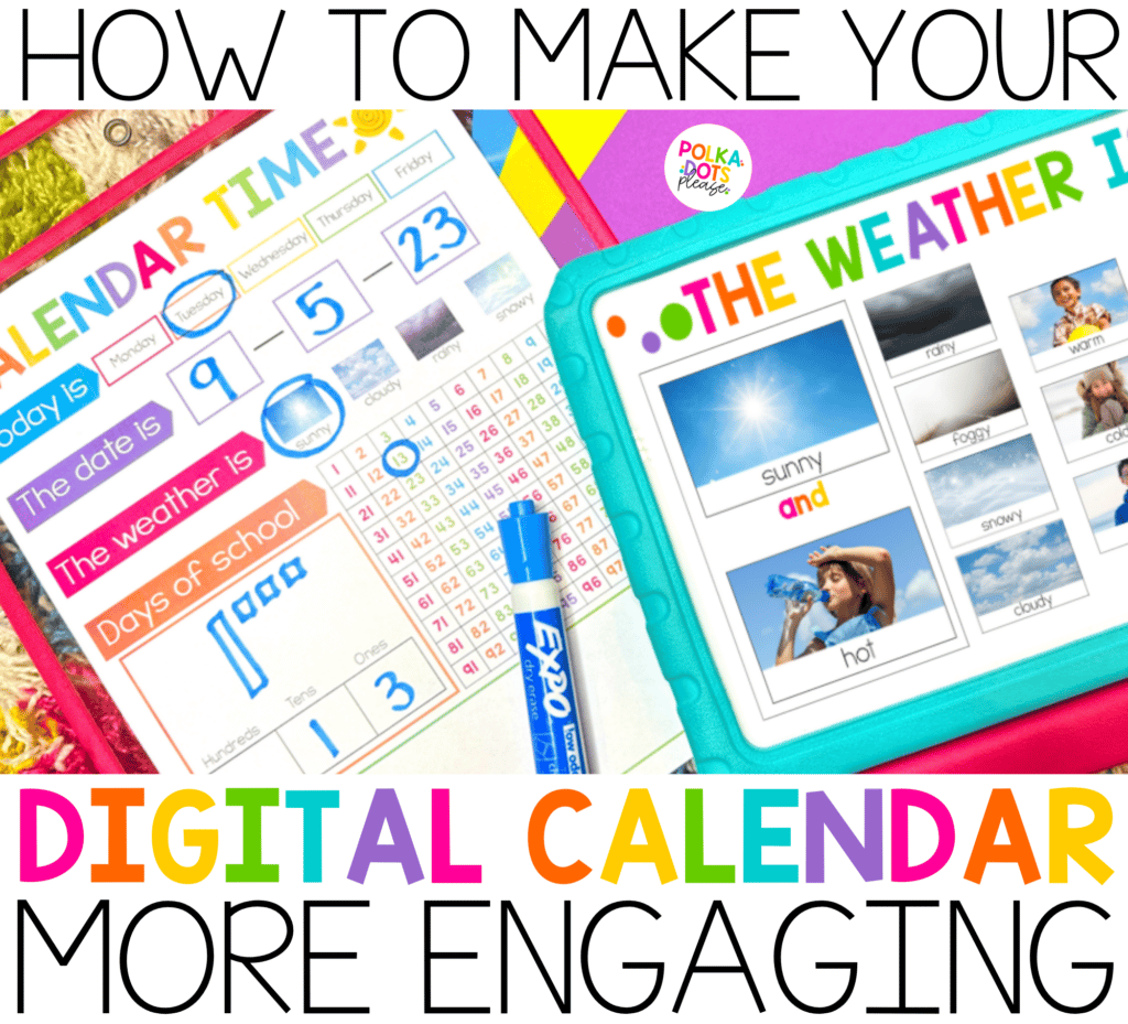 Make Your Digital Classroom Calendar More Engaging - Polka Dots Please